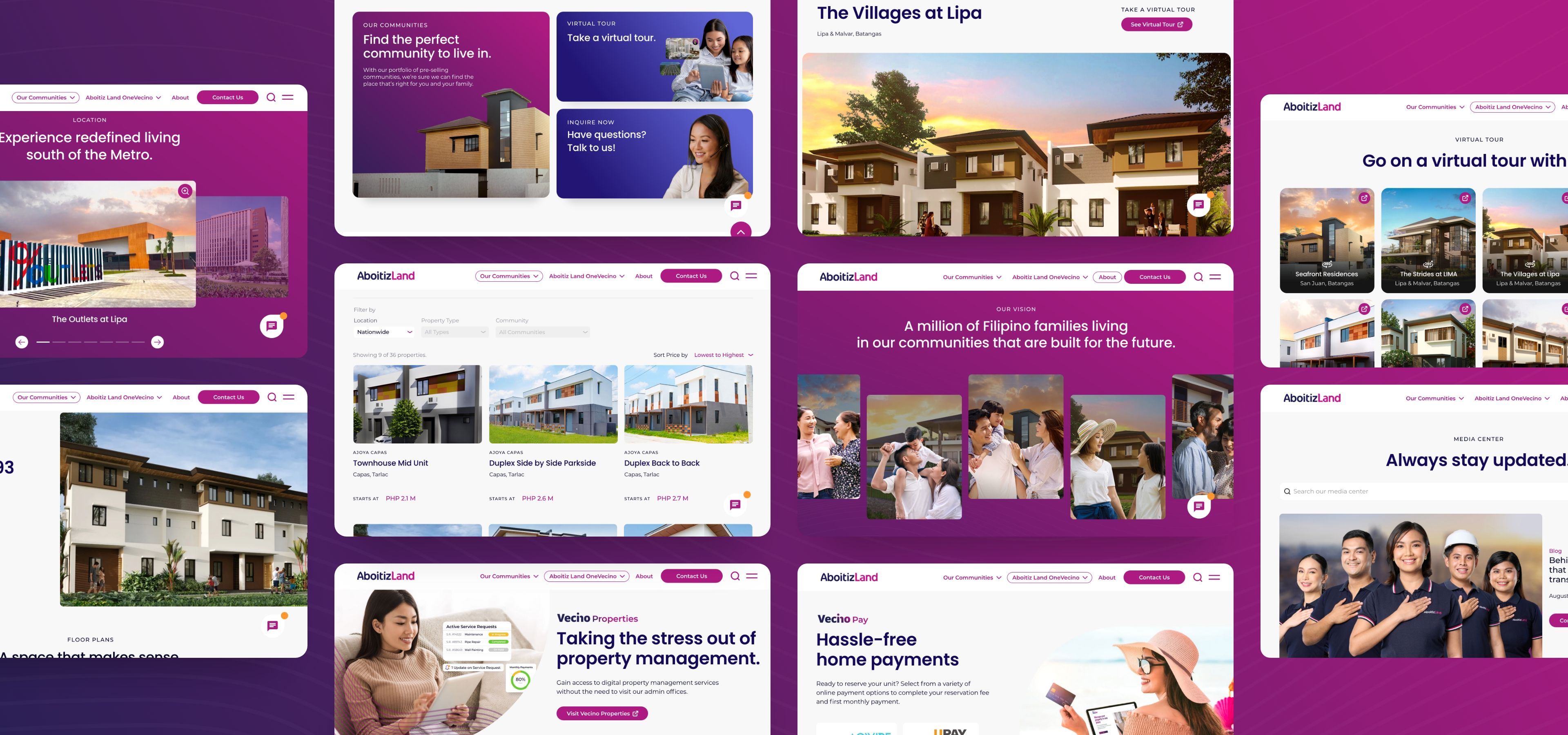 Aboitiz Land 2024 Website by Designblue | Designblue Manila